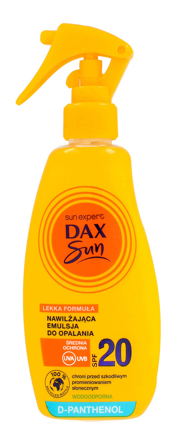 DAX Sun Nawilżająca Emulsja do opalania SPF20 z D-Panthenolem w sprayu ...