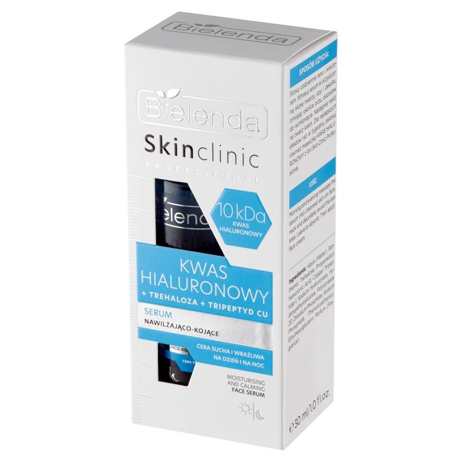 Bielenda Skin Clinic Professional Kwas Hialuronowy Serum nawilżająco-kojące na dzień i noc 30ml ...