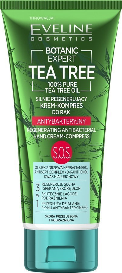 Eveline Botanic Expert Tea Tree Krem-kompres do rąk antybakteryjny ...