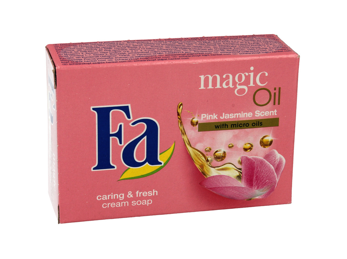 Fa Magic Oils Mydło w kostce kremowe Pink Jasmine 90g | StrefaUrody.pl