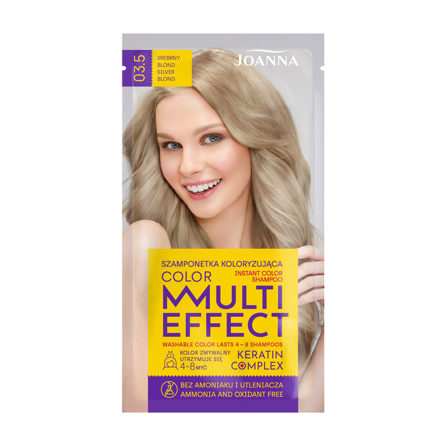 Joanna Multi Effect Color Keratin Complex Szamponetka 03.5 - Srebrny ...